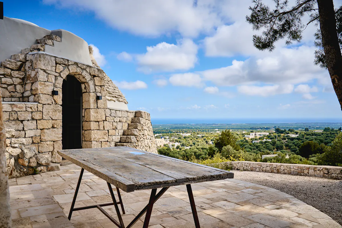 Trullo with salt pool and sea view near Ostuni