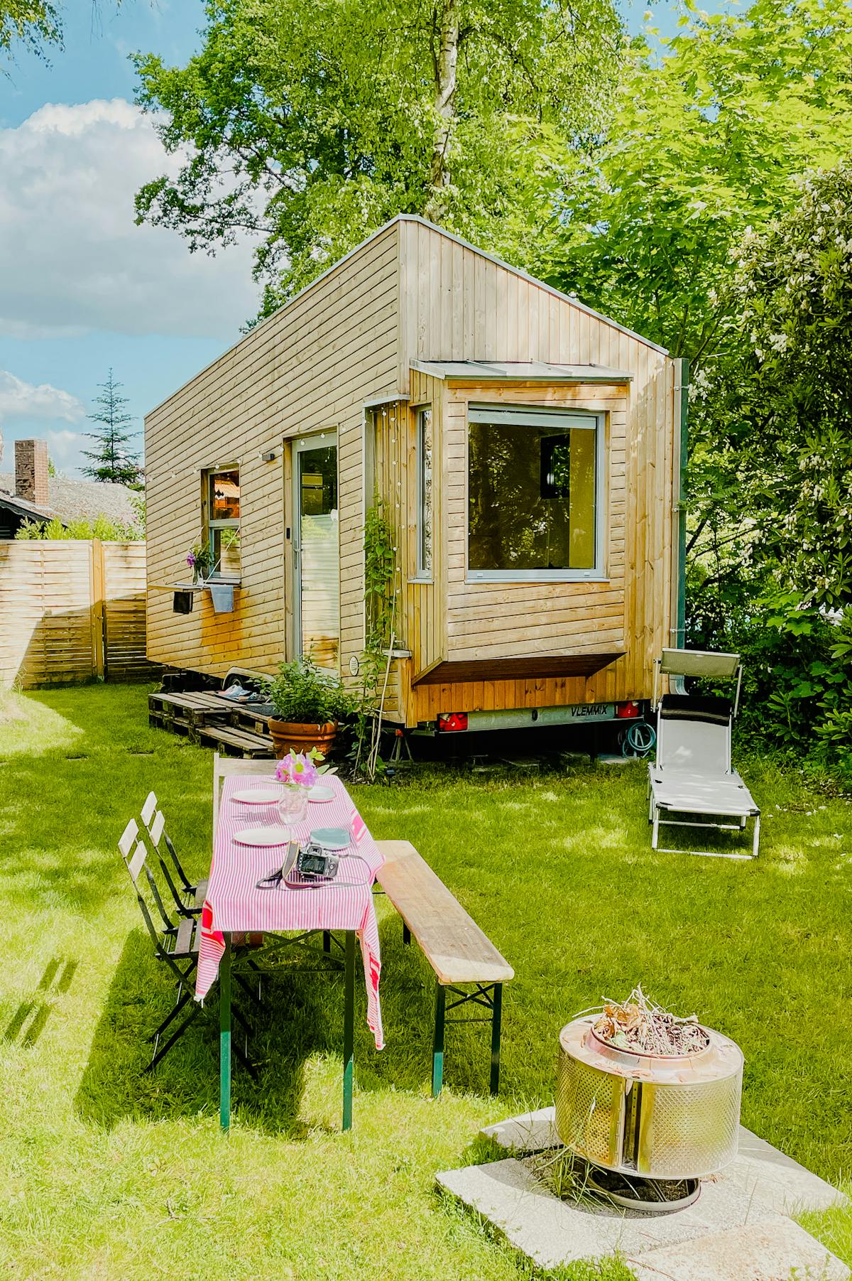 Tiny house by the lake and an artist collective