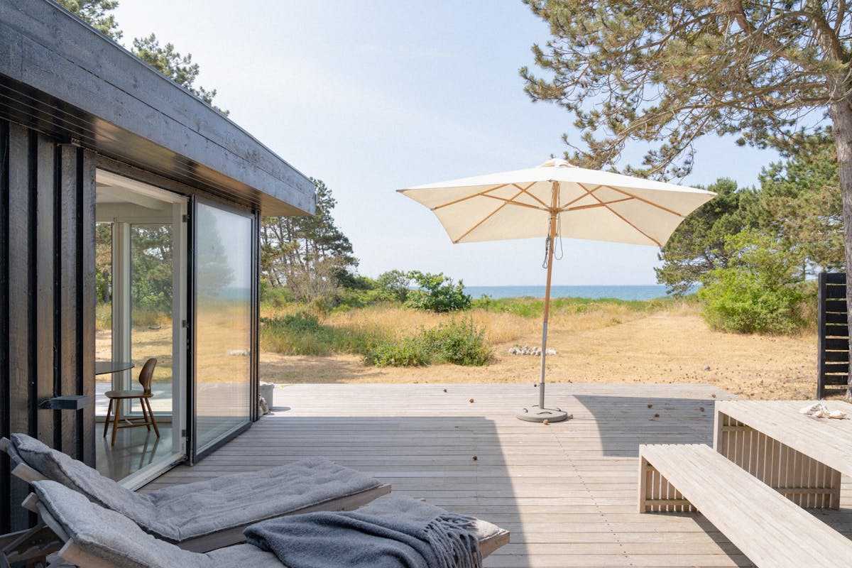 Sommerhuse tæt på strand