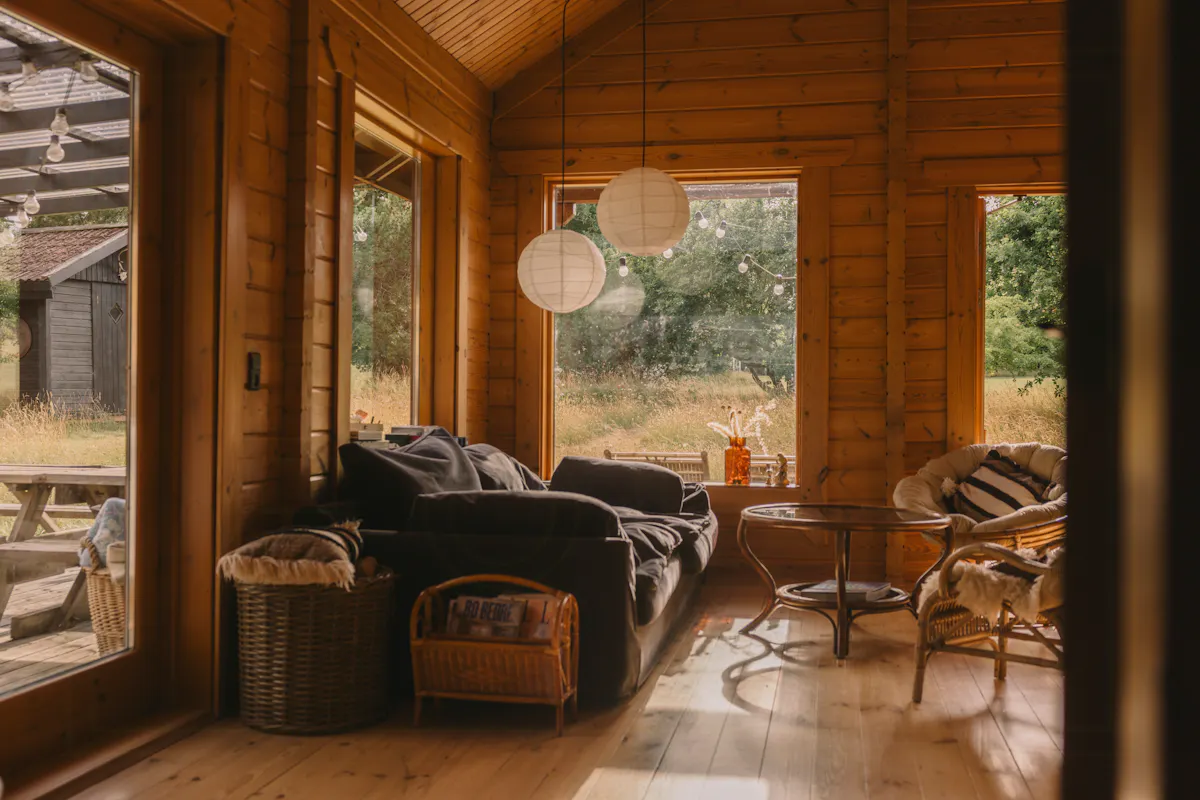 Family-friendly log cabin near Tisvildeleje beach
